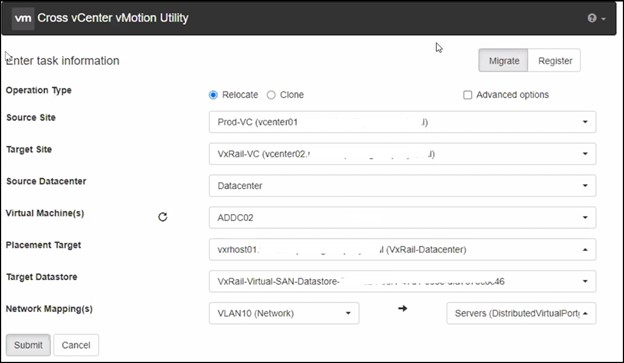 The VM Migration Process w/ VMware XVM Utility - Process Breakdown
